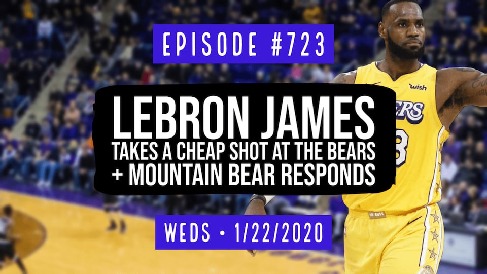 #0723: Lebron James Takes A Cheap Shot At The Bears, Mountain Bear ...