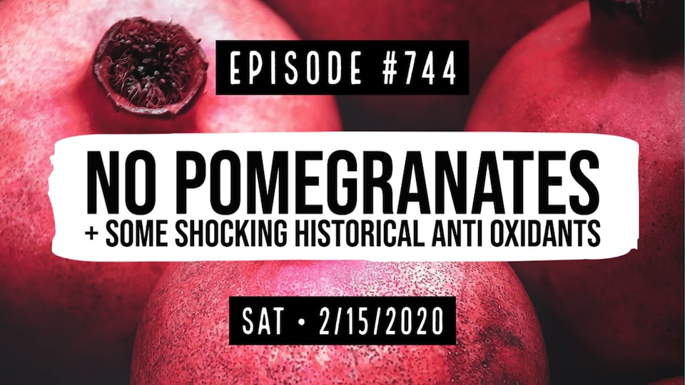 #0744: No Pomegranates & Some Shocking Historical Anti Oxidants – Ladle.TV